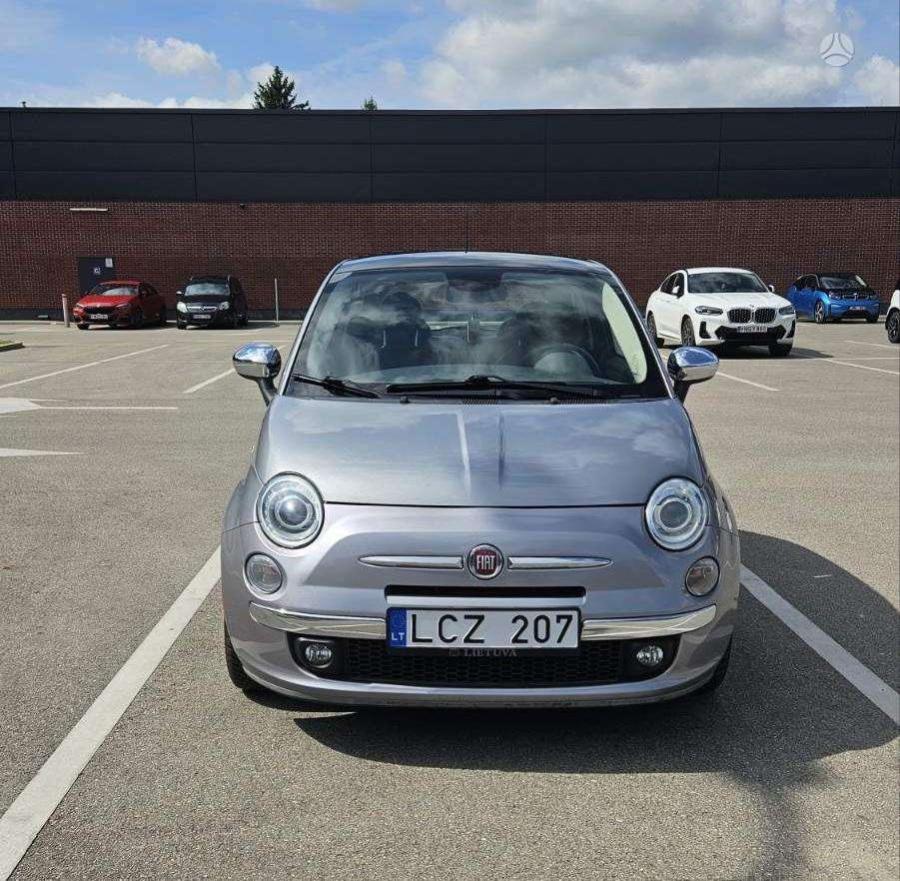 Grey Fiat 500 2015 in Kaunas, with an engine capacity of 1.37 L and mileage of 49 thousand km for 6290 €, photo 8 on AUTOMOTO.COM.LV