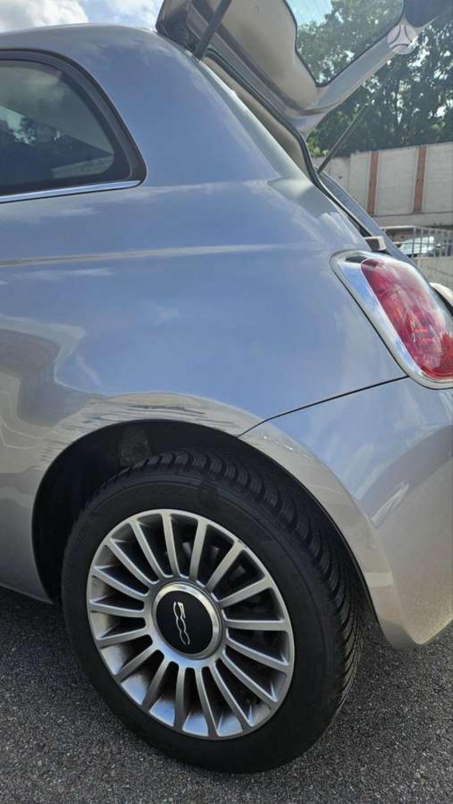 Grey Fiat 500 2015 in Kaunas, with an engine capacity of 1.37 L and mileage of 49 thousand km for 6290 €, photo 12 on AUTOMOTO.COM.LV