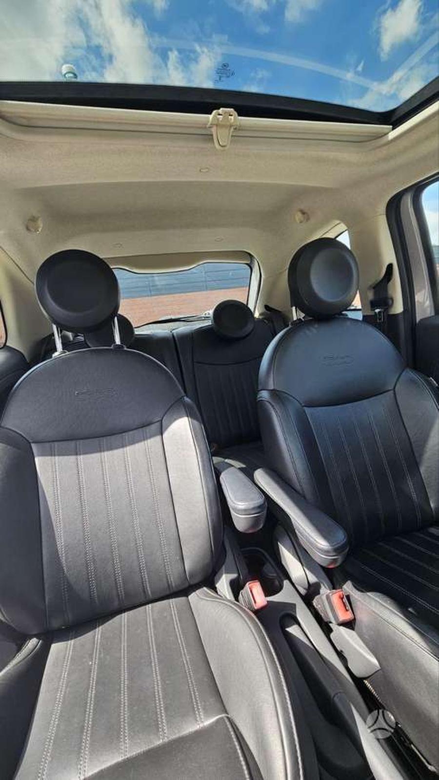 Grey Fiat 500 2015 in Kaunas, with an engine capacity of 1.37 L and mileage of 49 thousand km for 6290 €, photo 18 on AUTOMOTO.COM.LV