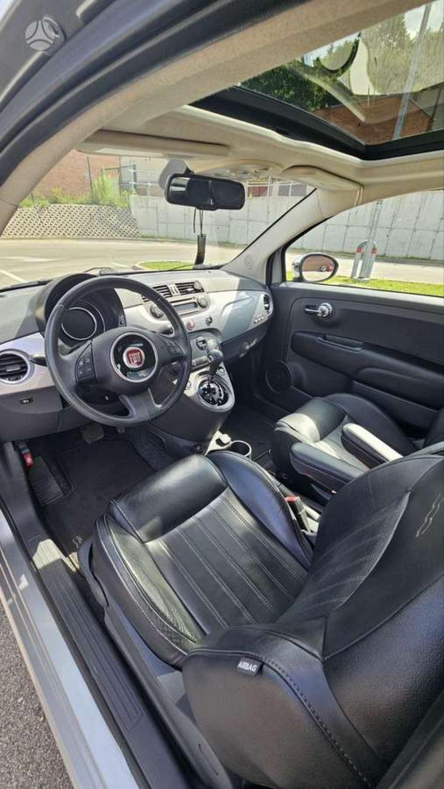 Grey Fiat 500 2015 in Kaunas, with an engine capacity of 1.37 L and mileage of 49 thousand km for 6290 €, photo 23 on AUTOMOTO.COM.LV