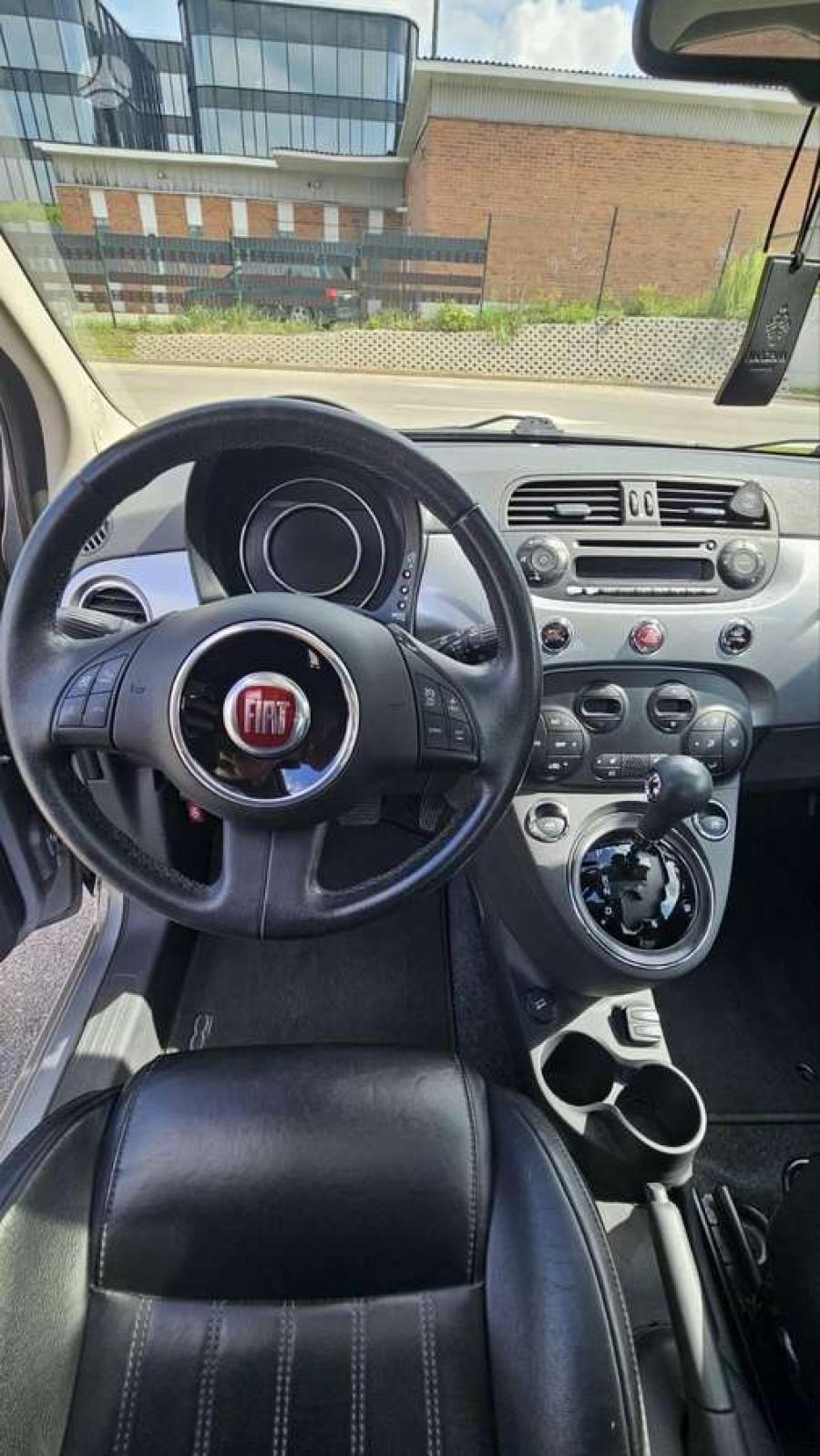 Grey Fiat 500 2015 in Kaunas, with an engine capacity of 1.37 L and mileage of 49 thousand km for 6290 €, photo 25 on AUTOMOTO.COM.LV