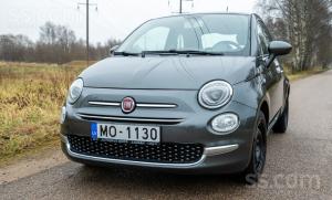 Pelēks Fiat 500 2016 Liepāja, ar dzinēja tilpumu 1.20 L un nobraukumu 115 tūkst. km par 6950 €, foto  vietnē AUTOMOTO.COM.LV