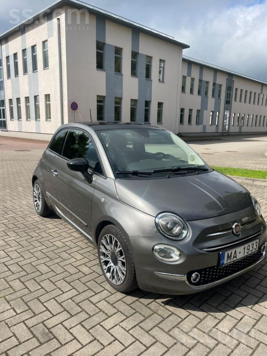 Pelēks Fiat 500 2016 Jelgava, ar dzinēja tilpumu 1.20 L un nobraukumu 101 tūkst. km par 7200 €, foto 3 vietnē AUTOMOTO.COM.LV