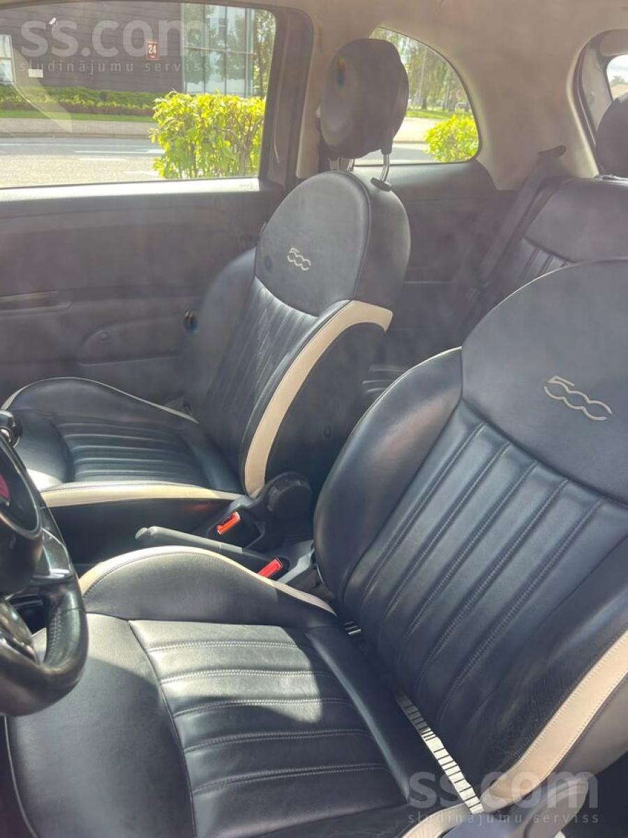 Pelēks Fiat 500 2016 Jelgava, ar dzinēja tilpumu 1.20 L un nobraukumu 101 tūkst. km par 7200 €, foto 9 vietnē AUTOMOTO.COM.LV