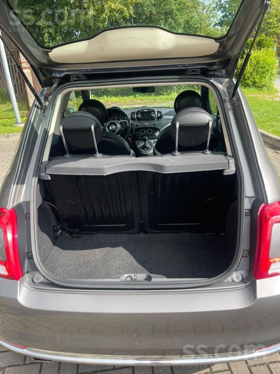 Pelēks Fiat 500 2016 Jelgava, ar dzinēja tilpumu 1.20 L un nobraukumu 101 tūkst. km par 7200 €, foto 10 vietnē AUTOMOTO.COM.LV