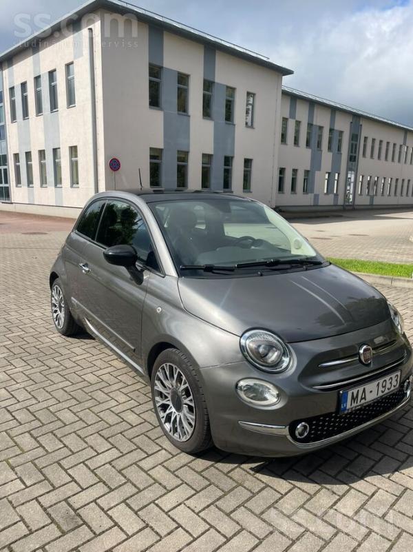 Pelēks Fiat 500 2016 Jelgava, ar dzinēja tilpumu 1.20 L un nobraukumu 101 tūkst. km par 7200 €, foto 3 vietnē AUTOMOTO.COM.LV