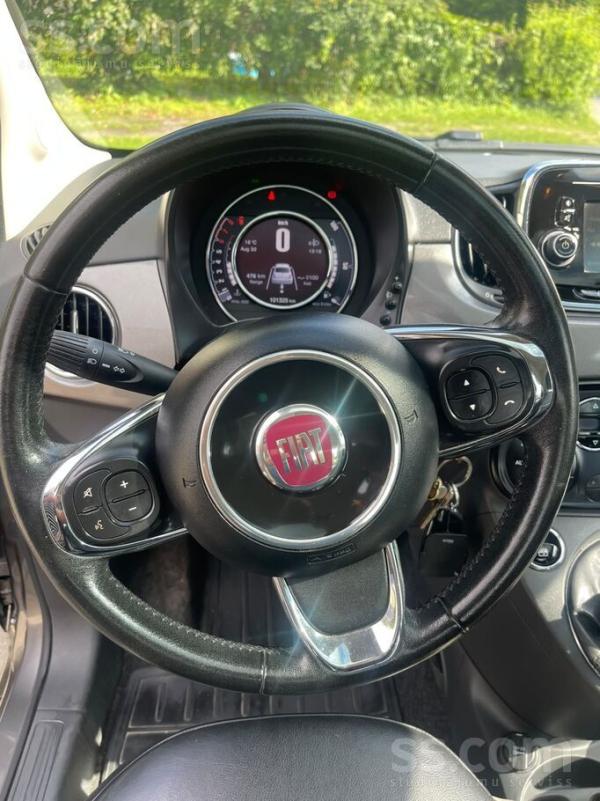 Pelēks Fiat 500 2016 Jelgava, ar dzinēja tilpumu 1.20 L un nobraukumu 101 tūkst. km par 7200 €, foto 4 vietnē AUTOMOTO.COM.LV