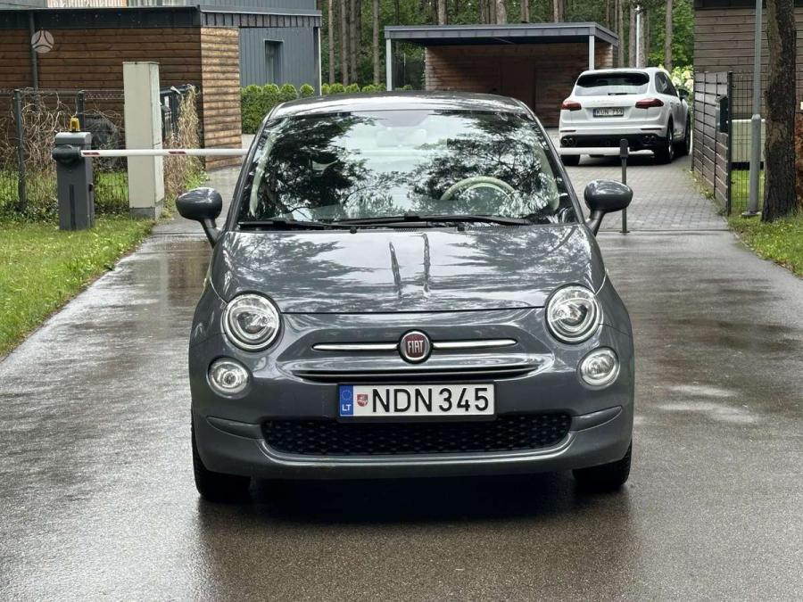 Pelēks Fiat 500 2017 Viļņa, ar dzinēja tilpumu 1.24 L un nobraukumu 92 tūkst. km par 7000 €, foto 3 vietnē AUTOMOTO.COM.LV