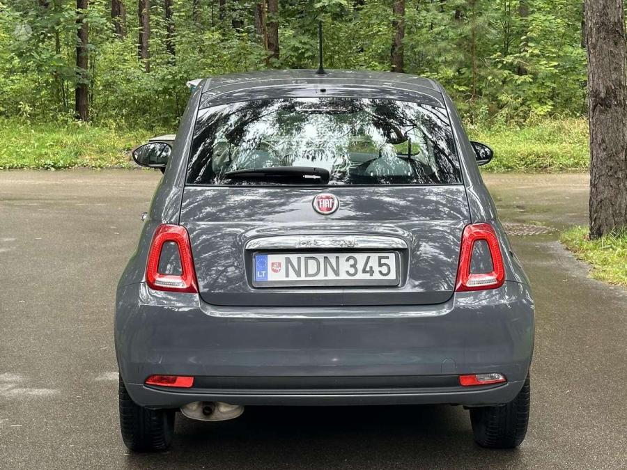 Pelēks Fiat 500 2017 Viļņa, ar dzinēja tilpumu 1.24 L un nobraukumu 92 tūkst. km par 7000 €, foto 6 vietnē AUTOMOTO.COM.LV