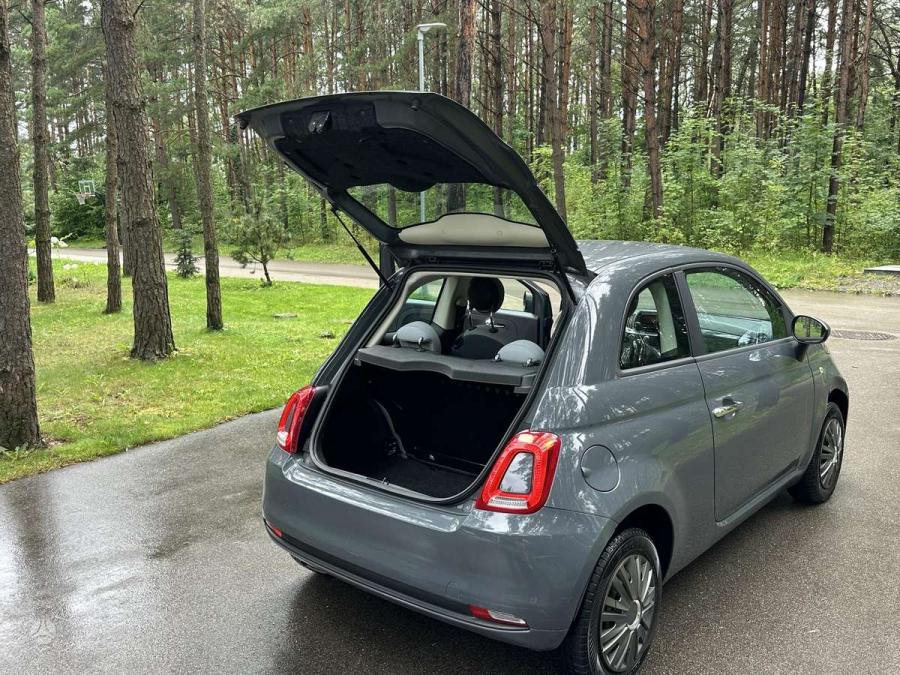 Pelēks Fiat 500 2017 Viļņa, ar dzinēja tilpumu 1.24 L un nobraukumu 92 tūkst. km par 7000 €, foto 8 vietnē AUTOMOTO.COM.LV