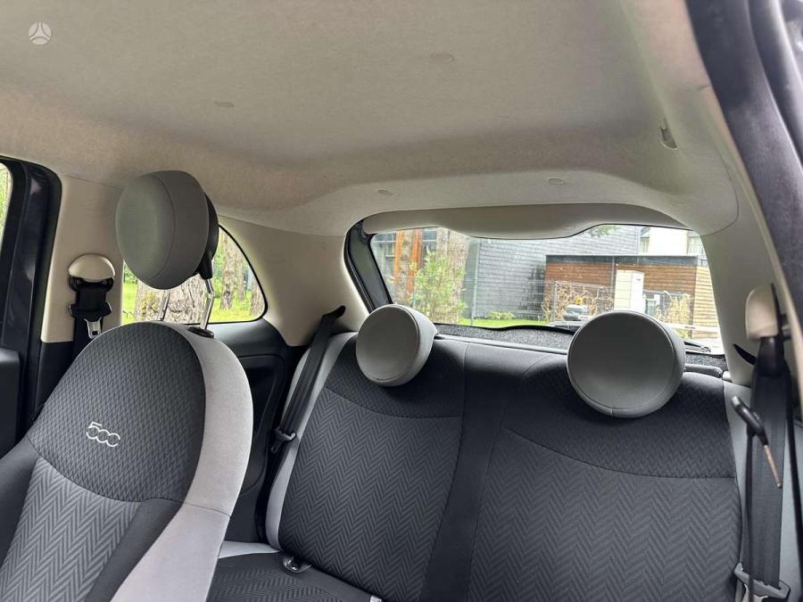 Pelēks Fiat 500 2017 Viļņa, ar dzinēja tilpumu 1.24 L un nobraukumu 92 tūkst. km par 7000 €, foto 13 vietnē AUTOMOTO.COM.LV
