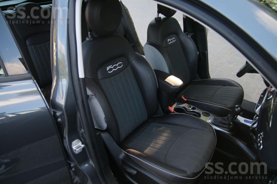 Pelēks Fiat 500 2018 Rīga, ar dzinēja tilpumu 1.40 L un nobraukumu 111 tūkst. km par 9990 €, foto 15 vietnē AUTOMOTO.COM.LV