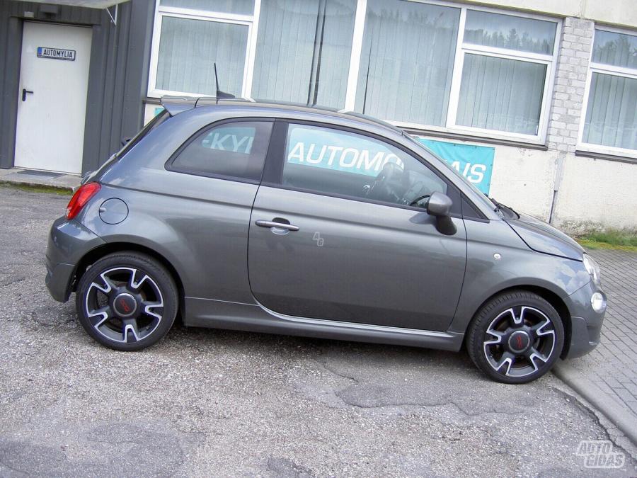 Grey Fiat 500 2018 in Vilnius, with an engine capacity of 1.30 L and mileage of 166 thousand km for 6899 €, photo 5 on AUTOMOTO.COM.LV