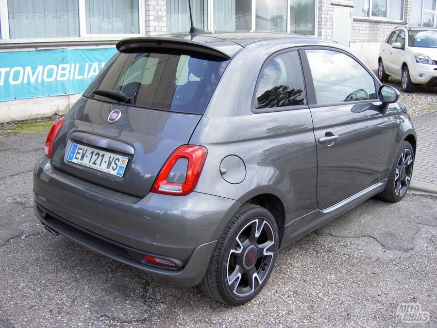 Grey Fiat 500 2018 in Vilnius, with an engine capacity of 1.30 L and mileage of 166 thousand km for 6899 €, photo 6 on AUTOMOTO.COM.LV