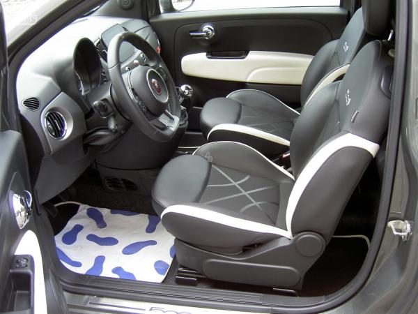 Pelēks Fiat 500 2018 Viļņa, ar dzinēja tilpumu 1.30 L un nobraukumu 166 tūkst. km par 6899 €, foto 10 vietnē AUTOMOTO.COM.LV