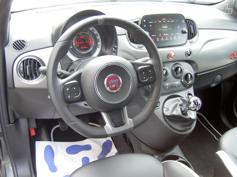 Grey Fiat 500 2018 in Vilnius, with an engine capacity of 1.30 L and mileage of 166 thousand km for 6899 €, photo 12 on AUTOMOTO.COM.LV