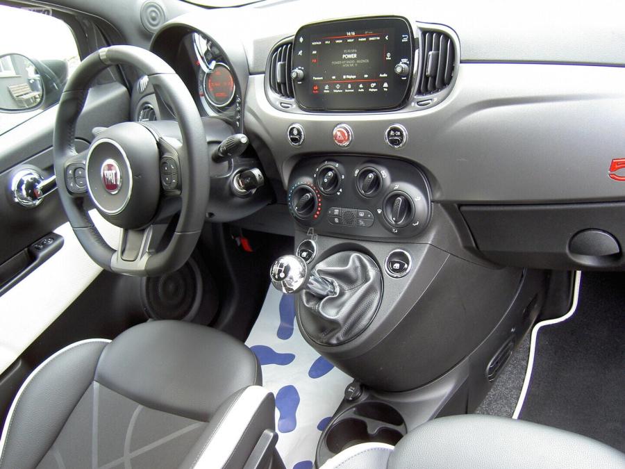 Grey Fiat 500 2018 in Vilnius, with an engine capacity of 1.30 L and mileage of 166 thousand km for 6899 €, photo 14 on AUTOMOTO.COM.LV