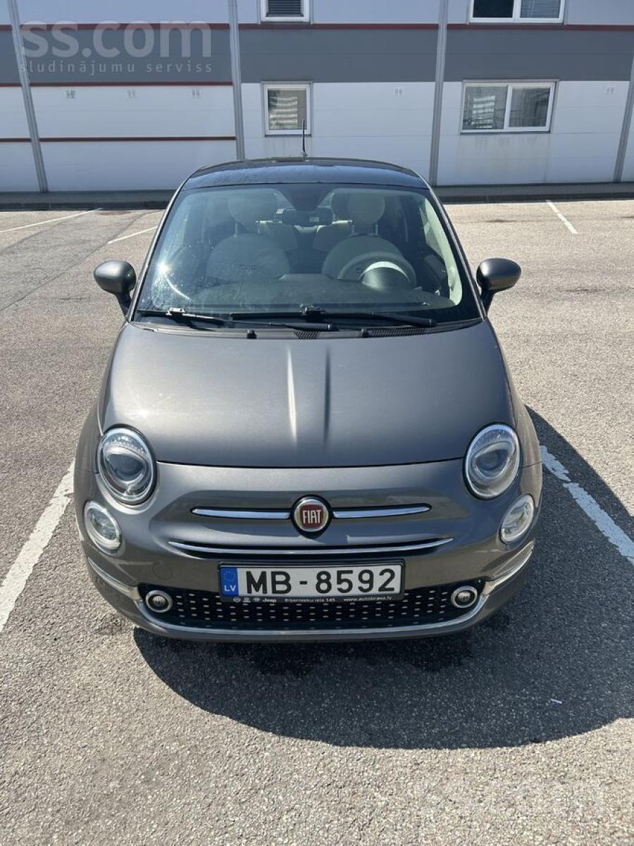 Pelēks Fiat 500 2019 Rīga, ar dzinēja tilpumu 1.20 L un nobraukumu 93 tūkst. km par 9500 €, foto 1 vietnē AUTOMOTO.COM.LV