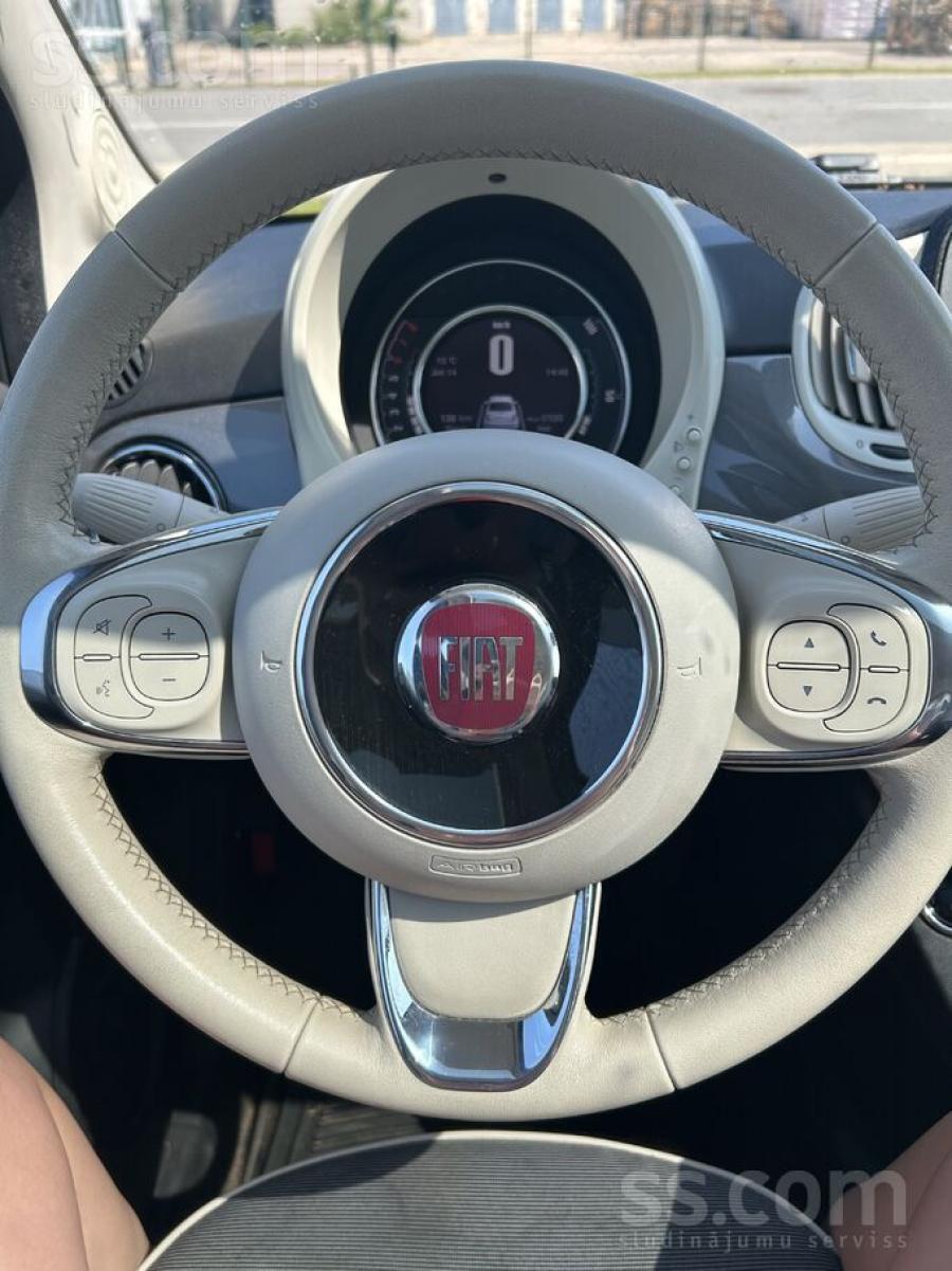 Pelēks Fiat 500 2019 Rīga, ar dzinēja tilpumu 1.20 L un nobraukumu 93 tūkst. km par 9500 €, foto 8 vietnē AUTOMOTO.COM.LV