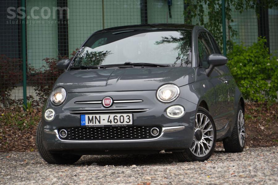 Pelēks Fiat 500 2020 Rīga, ar dzinēja tilpumu 1.20 L un nobraukumu 113 tūkst. km par 6490 €, foto 1 vietnē AUTOMOTO.COM.LV