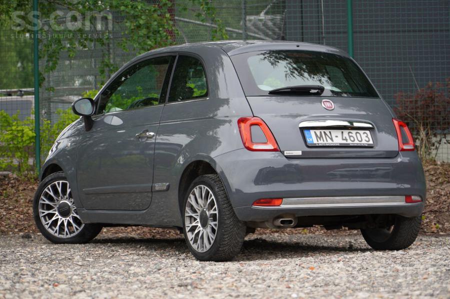 Pelēks Fiat 500 2020 Rīga, ar dzinēja tilpumu 1.20 L un nobraukumu 113 tūkst. km par 6490 €, foto 12 vietnē AUTOMOTO.COM.LV