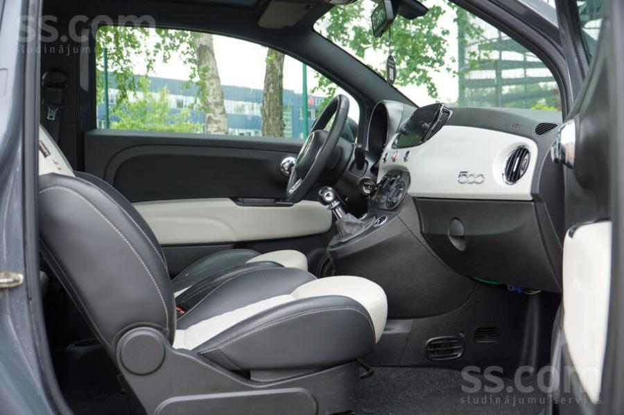 Pelēks Fiat 500 2020 Rīga, ar dzinēja tilpumu 1.20 L un nobraukumu 113 tūkst. km par 6490 €, foto 13 vietnē AUTOMOTO.COM.LV