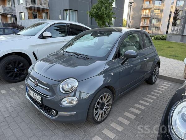 Grey Fiat 500 2020 in Riga, with an engine capacity of 1.20 L and mileage of 110 thousand km for 5700 €, photo 2 on AUTOMOTO.COM.LV