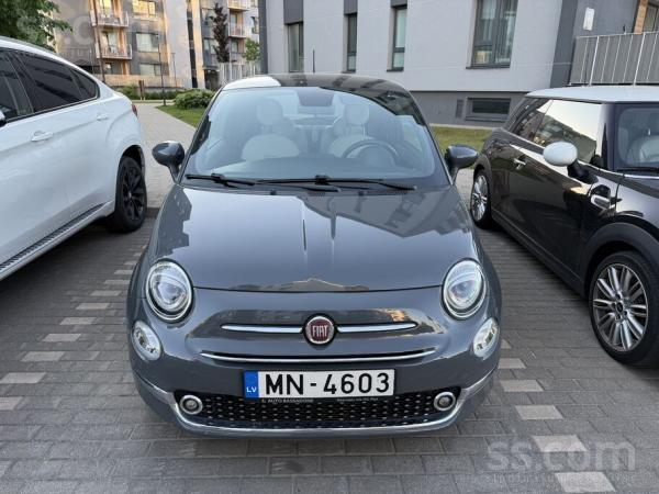Grey Fiat 500 2020 in Riga, with an engine capacity of 1.20 L and mileage of 110 thousand km for 5700 €, photo 3 on AUTOMOTO.COM.LV