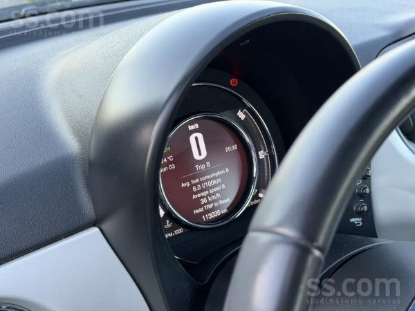 Grey Fiat 500 2020 in Riga, with an engine capacity of 1.20 L and mileage of 110 thousand km for 5700 €, photo 10 on AUTOMOTO.COM.LV