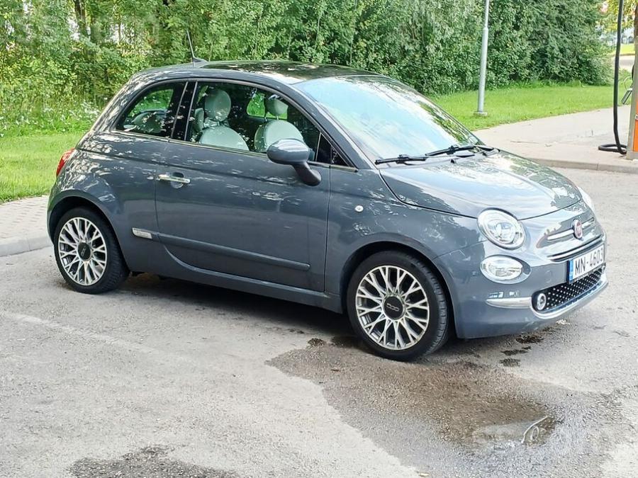 Pelēks Fiat 500 2020 Rīga, ar dzinēja tilpumu 1.20 L un nobraukumu 114 tūkst. km par 7900 €, foto 3 vietnē AUTOMOTO.COM.LV