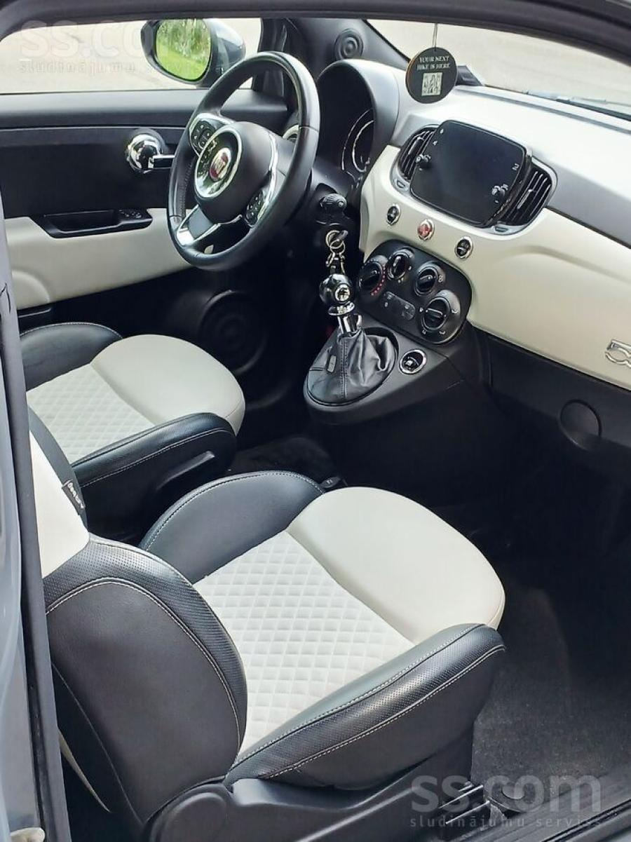 Pelēks Fiat 500 2020 Rīga, ar dzinēja tilpumu 1.20 L un nobraukumu 114 tūkst. km par 7900 €, foto 9 vietnē AUTOMOTO.COM.LV