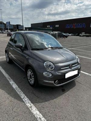 Grey Fiat 500 2021 in Kaunas, with an engine capacity of 1.24 L and mileage of 35 thousand km for 12500 €, photo  on AUTOMOTO.COM.LV