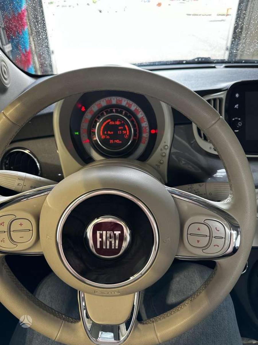 Grey Fiat 500 2021 in Kaunas, with an engine capacity of 1.24 L and mileage of 35 thousand km for 12500 €, photo 7 on AUTOMOTO.COM.LV