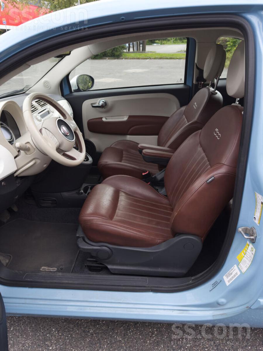 Fiat 500 2014 Rīga, ar dzinēja tilpumu 1.40 L un nobraukumu 51 tūkst. km par 8500 €, foto 7 vietnē AUTOMOTO.COM.LV