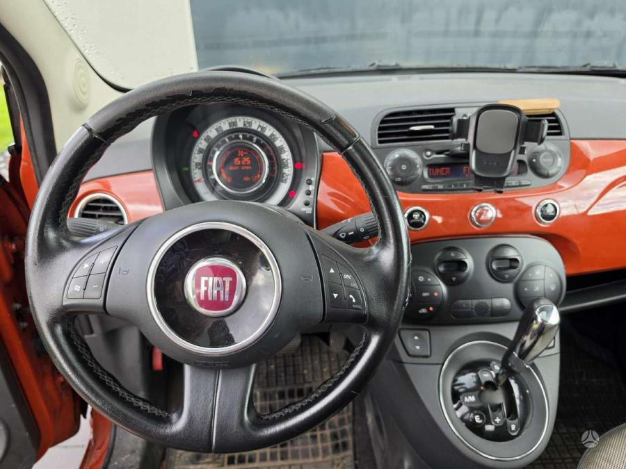 Oranžs Fiat 500 2008 Viļņa, ar dzinēja tilpumu 1.24 L un nobraukumu 157 tūkst. km par 3490 €, foto 14 vietnē AUTOMOTO.COM.LV