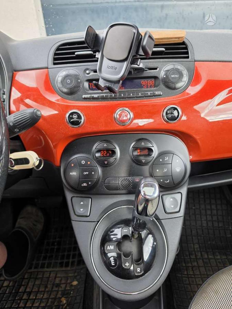Oranžs Fiat 500 2008 Viļņa, ar dzinēja tilpumu 1.24 L un nobraukumu 157 tūkst. km par 3490 €, foto 15 vietnē AUTOMOTO.COM.LV