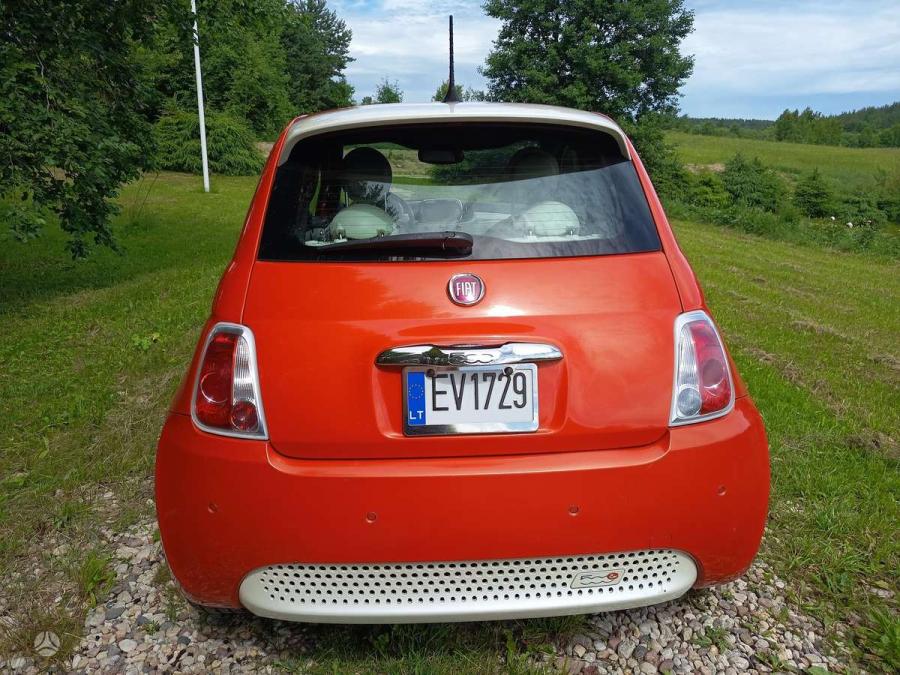 Oranžs Fiat 500 2017 Viļņa, ar dzinēja tilpumu 0.00 L un nobraukumu 96 tūkst. km par 5900 €, foto 5 vietnē AUTOMOTO.COM.LV