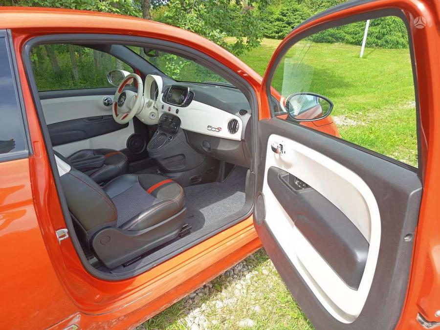 Oranžs Fiat 500 2017 Viļņa, ar dzinēja tilpumu 0.00 L un nobraukumu 96 tūkst. km par 5900 €, foto 12 vietnē AUTOMOTO.COM.LV