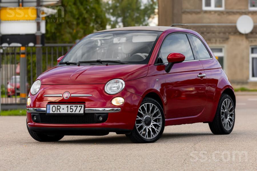 Sarkans Fiat 500 2009 Jelgava, ar dzinēja tilpumu 1.40 L un nobraukumu 134 tūkst. km par 5200 €, foto 1 vietnē AUTOMOTO.COM.LV