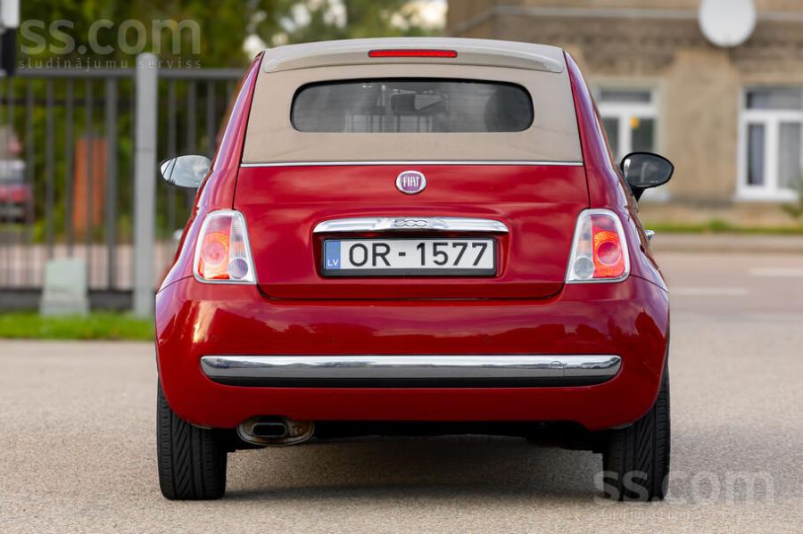 Sarkans Fiat 500 2009 Jelgava, ar dzinēja tilpumu 1.40 L un nobraukumu 134 tūkst. km par 5200 €, foto 4 vietnē AUTOMOTO.COM.LV