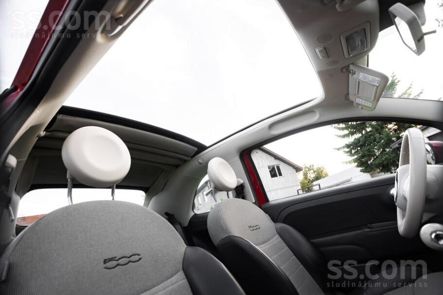 Sarkans Fiat 500 2009 Jelgava, ar dzinēja tilpumu 1.40 L un nobraukumu 134 tūkst. km par 5200 €, foto 7 vietnē AUTOMOTO.COM.LV