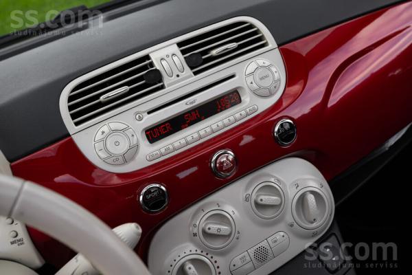 Sarkans Fiat 500 2009 Jelgava, ar dzinēja tilpumu 1.40 L un nobraukumu 134 tūkst. km par 5200 €, foto 11 vietnē AUTOMOTO.COM.LV