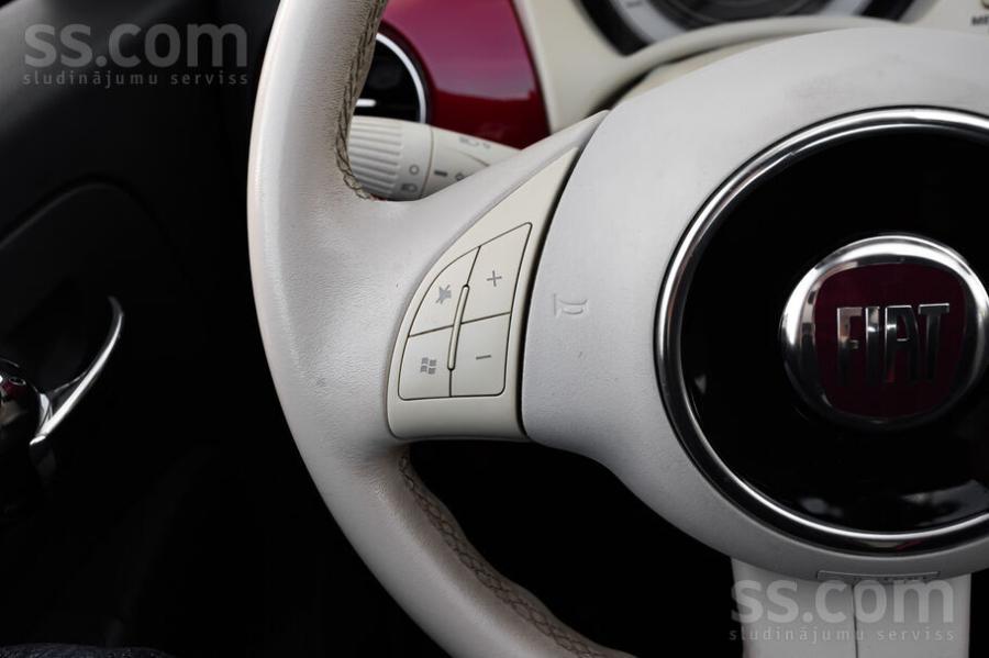 Sarkans Fiat 500 2009 Jelgava, ar dzinēja tilpumu 1.40 L un nobraukumu 134 tūkst. km par 5200 €, foto 13 vietnē AUTOMOTO.COM.LV