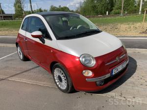 Red Fiat 500 2008 in Riga, with an engine capacity of 1.20 L and mileage of 116 thousand km for 3900 €, photo  on AUTOMOTO.COM.LV