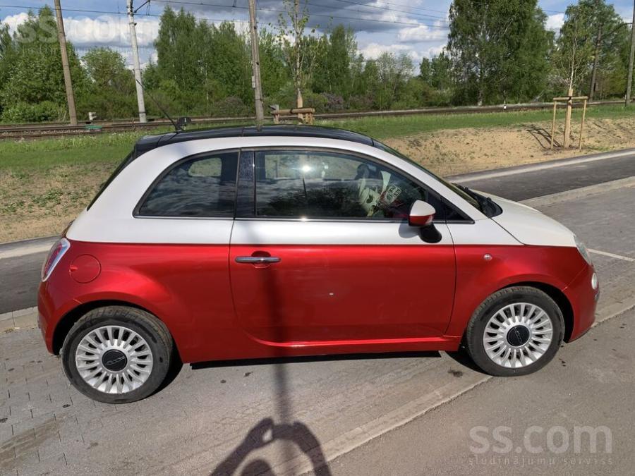 Red Fiat 500 2008 in Riga, with an engine capacity of 1.20 L and mileage of 116 thousand km for 3900 €, photo 4 on AUTOMOTO.COM.LV