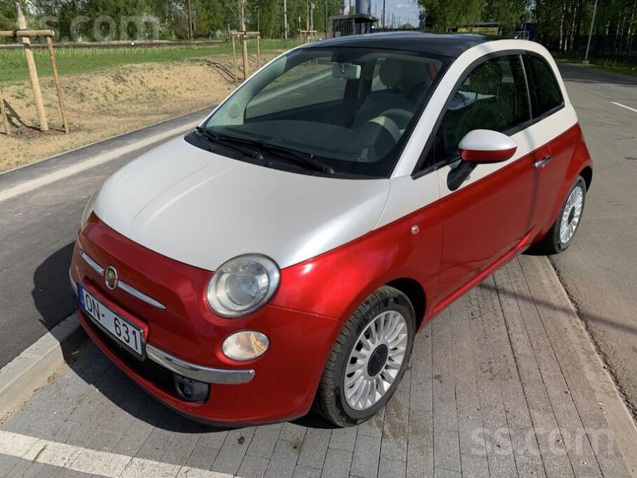 Red Fiat 500 2008 in Riga, with an engine capacity of 1.20 L and mileage of 116 thousand km for 3900 €, photo 7 on AUTOMOTO.COM.LV
