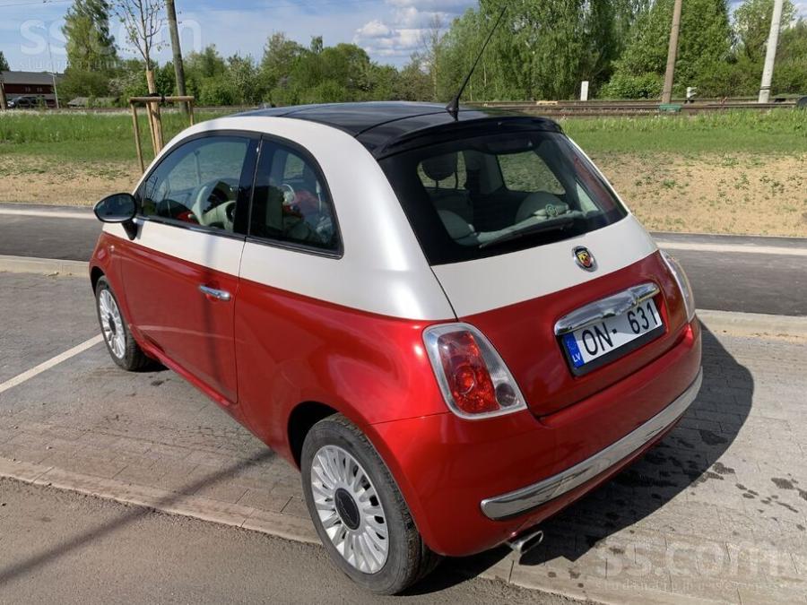 Red Fiat 500 2008 in Riga, with an engine capacity of 1.20 L and mileage of 116 thousand km for 3900 €, photo 9 on AUTOMOTO.COM.LV