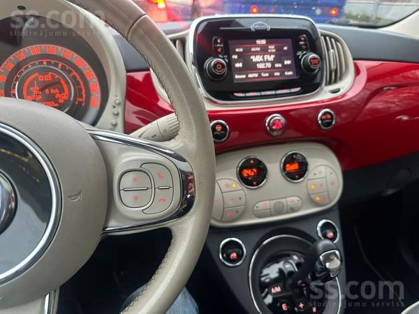 Sarkans Fiat 500 2016 Rīga, ar dzinēja tilpumu 1.20 L un nobraukumu 73 tūkst. km par 6500 €, foto 4 vietnē AUTOMOTO.COM.LV