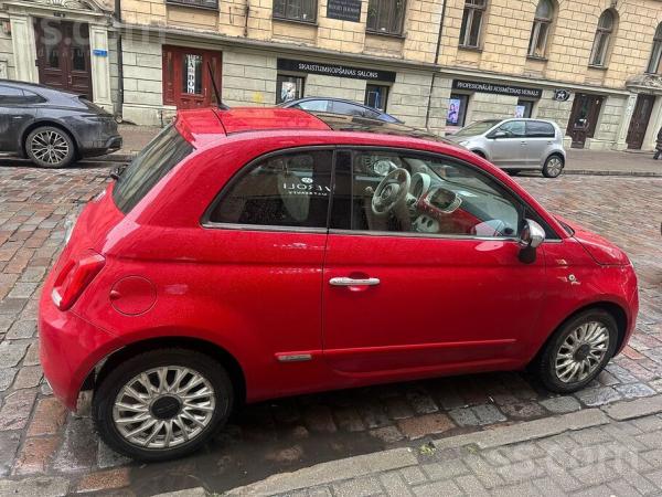 Sarkans Fiat 500 2016 Rīga, ar dzinēja tilpumu 1.20 L un nobraukumu 73 tūkst. km par 6500 €, foto 8 vietnē AUTOMOTO.COM.LV