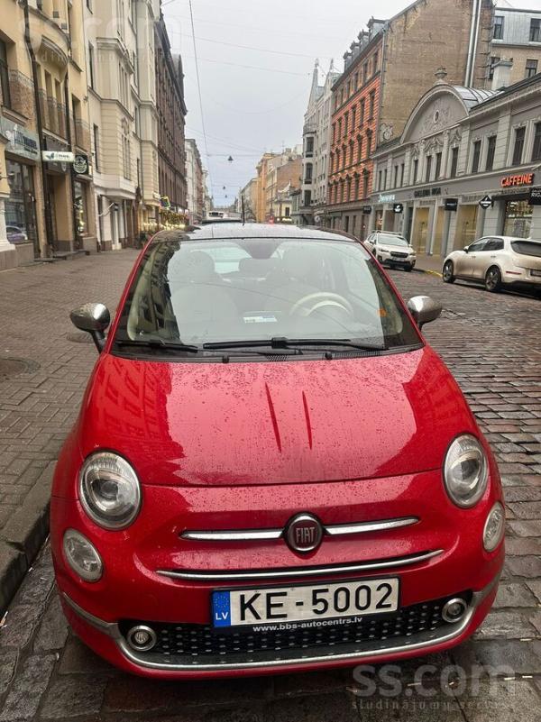Sarkans Fiat 500 2016 Rīga, ar dzinēja tilpumu 1.20 L un nobraukumu 73 tūkst. km par 6500 €, foto 9 vietnē AUTOMOTO.COM.LV